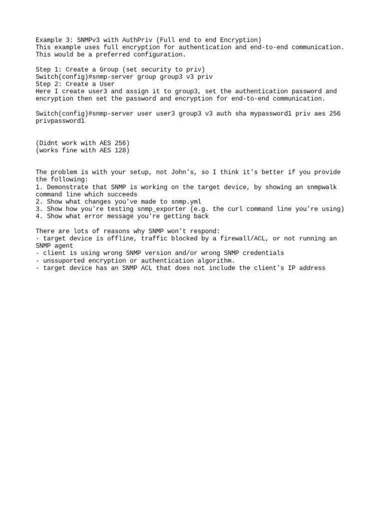 Cisco Snmpv3 Conf Pdf