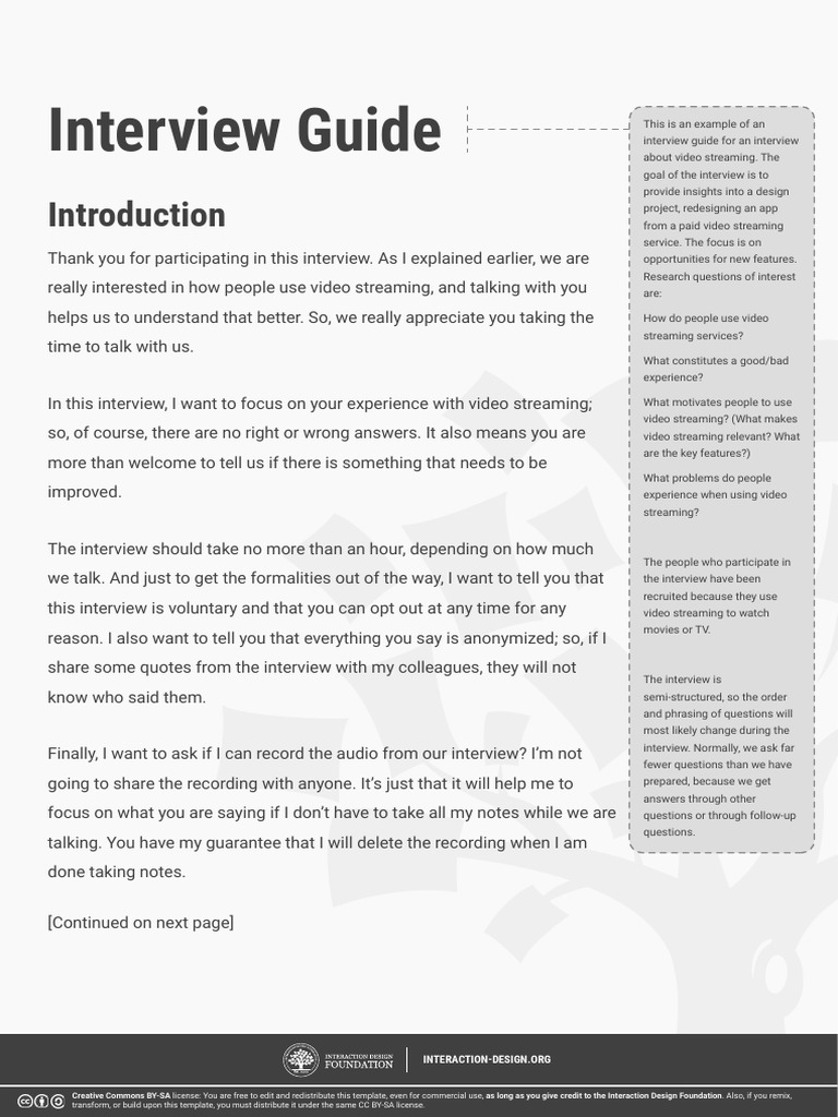 Interview Guide PDF | Download Free PDF | Experience | Interview Interview Guide PDF | Download Free PDF | Experience | Interview