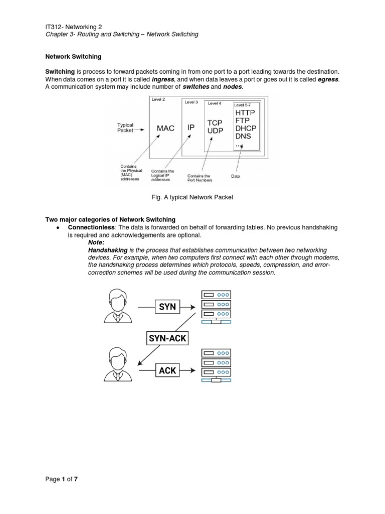 Network Switching Pdf Computer Network Packet Switching
