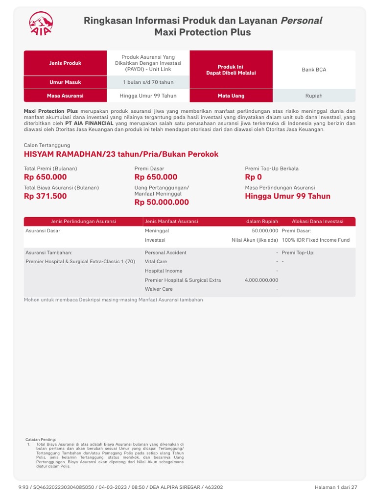 Maxi Protection Plus - PDF Classic | PDF