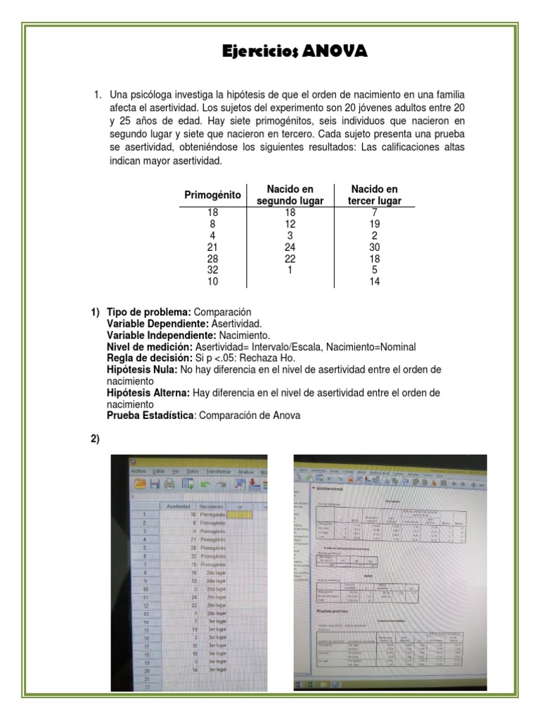 Ejercicios - Anova Fin | PDF | Nivel de medida | Science