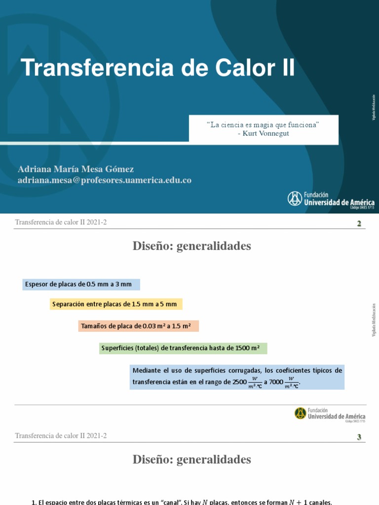 Intercambiadores de Calor de Placas II | PDF | Intercambiador de calor | Calor