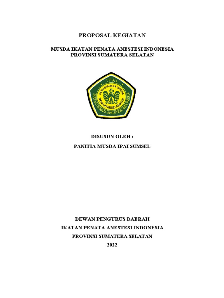 PROPOSAL MUSDA SUMSEL - Docx FIX | PDF | Perjalanan