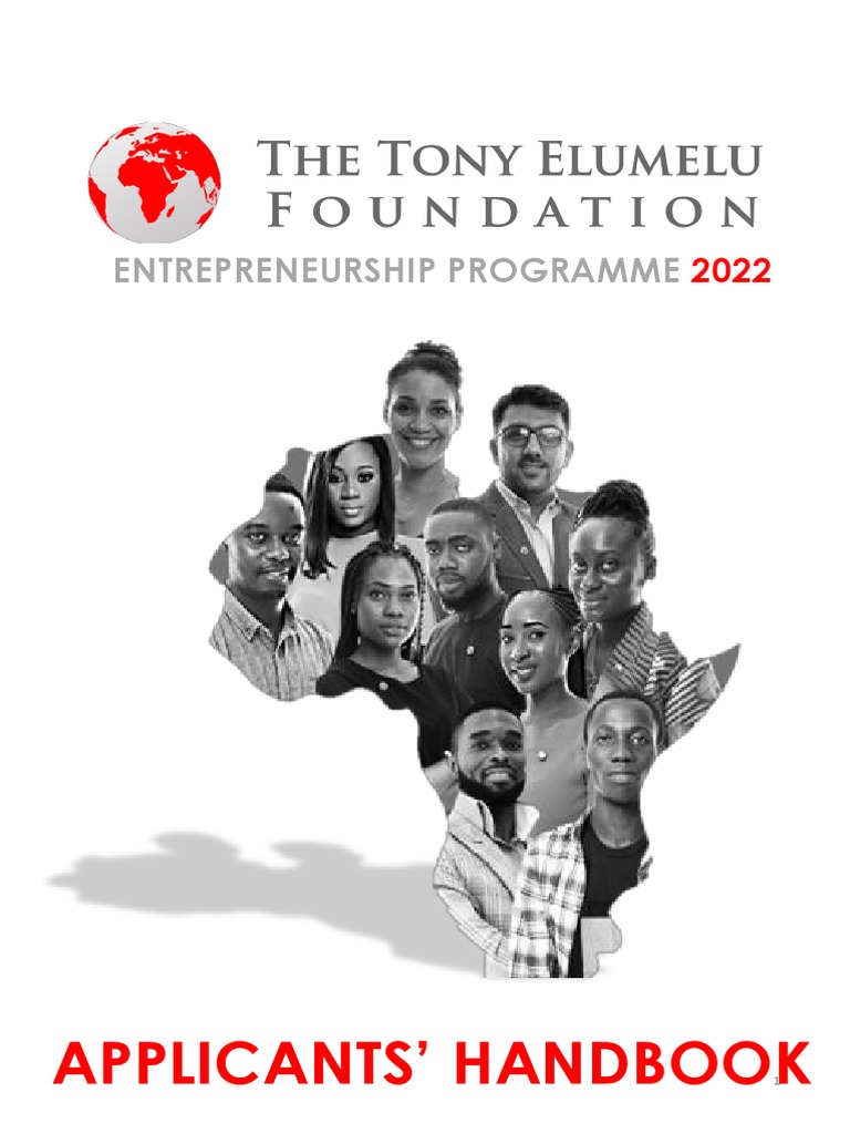 Guide to the 2022 Tony Elumelu Foundation Entrepreneurship Programme: A Handbook for Applicants ...