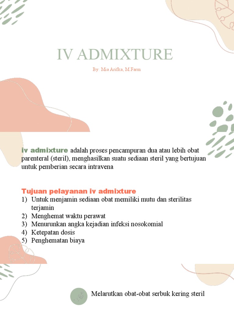 IV Admixture | PDF