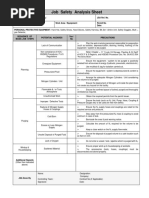 JSA - Hydro-Testing of Pipe & Equipment | PDF | Pump | Personal ...