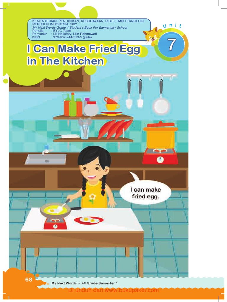 Unit 7 I Can Make Fried Egg in The Kitchen | PDF | Cuisine | Cooking