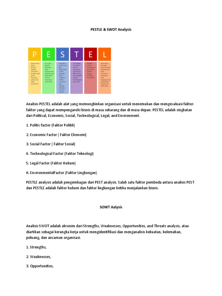 PESTLE & SWOT Analysis | PDF