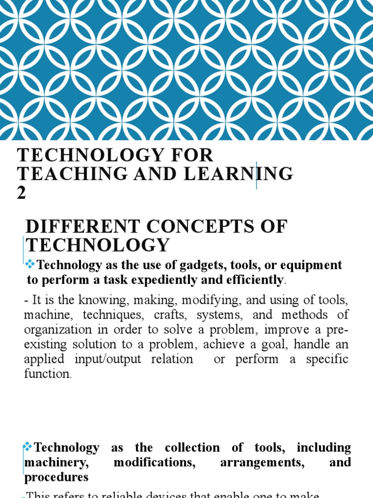 Technology For Teaching and Learning 2-FIL 200 | PDF | Constructivism ...