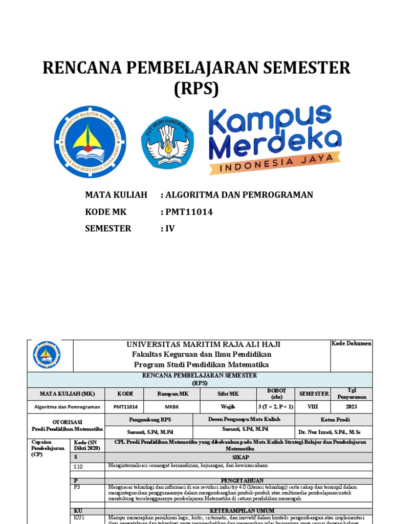 RPS MK Alpe MBKM 2023 2,1 | PDF
