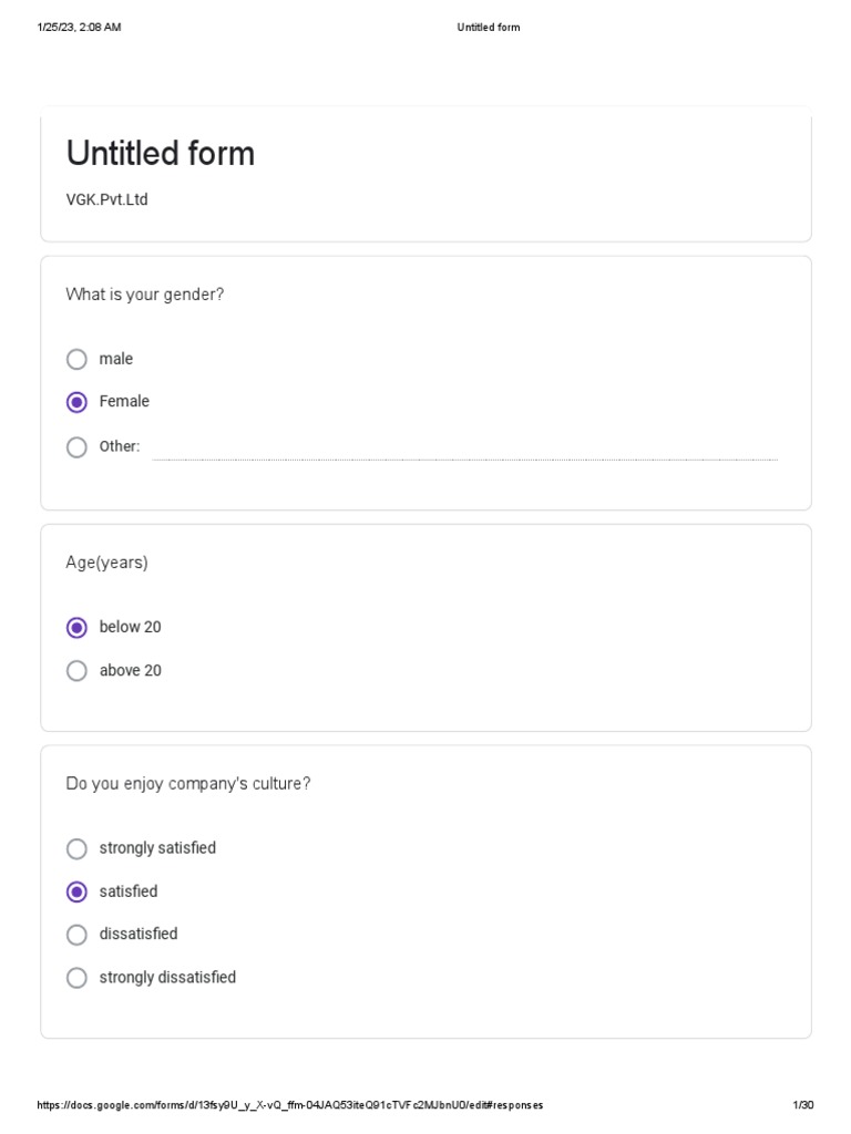 Untitled Form - Google Forms | PDF | Sociological Theories | Cultural ...