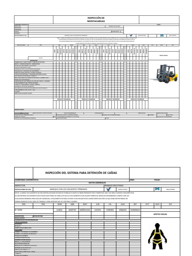 Formatos Check List | PDF | Máscara | Materiales de construcción