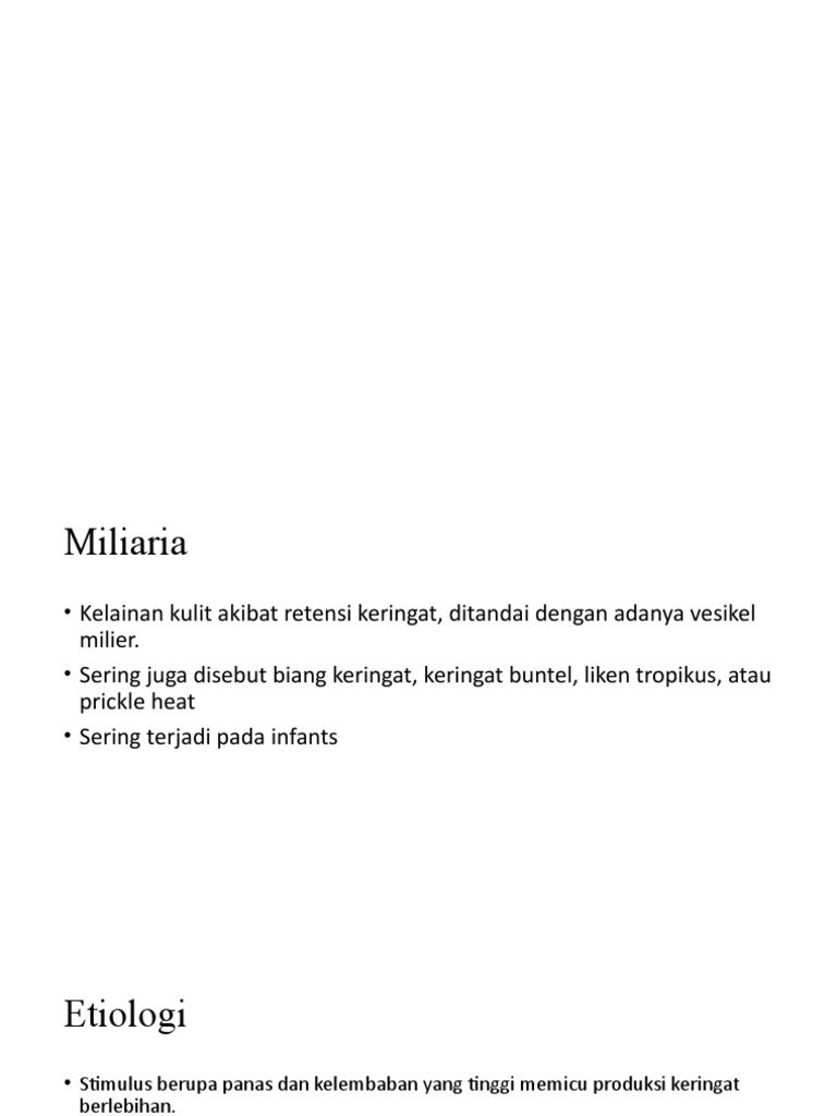 Miliaria | PDF | Gaya Hidup