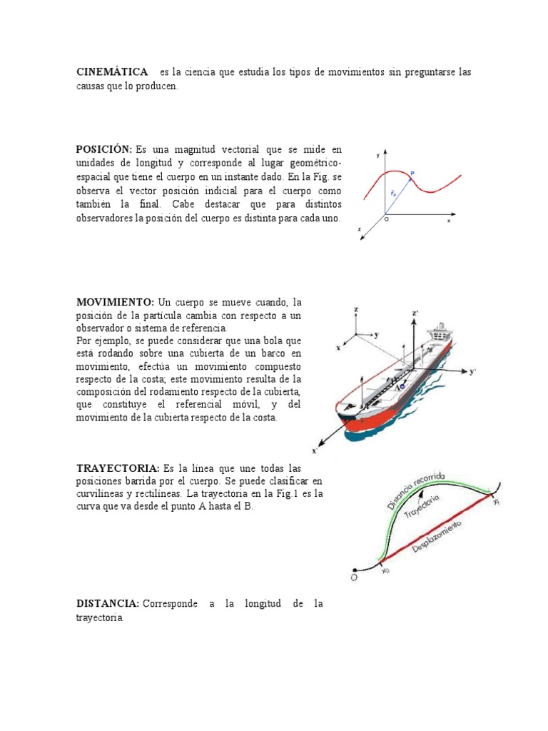 Cinemática | PDF | Velocidad | Aceleración