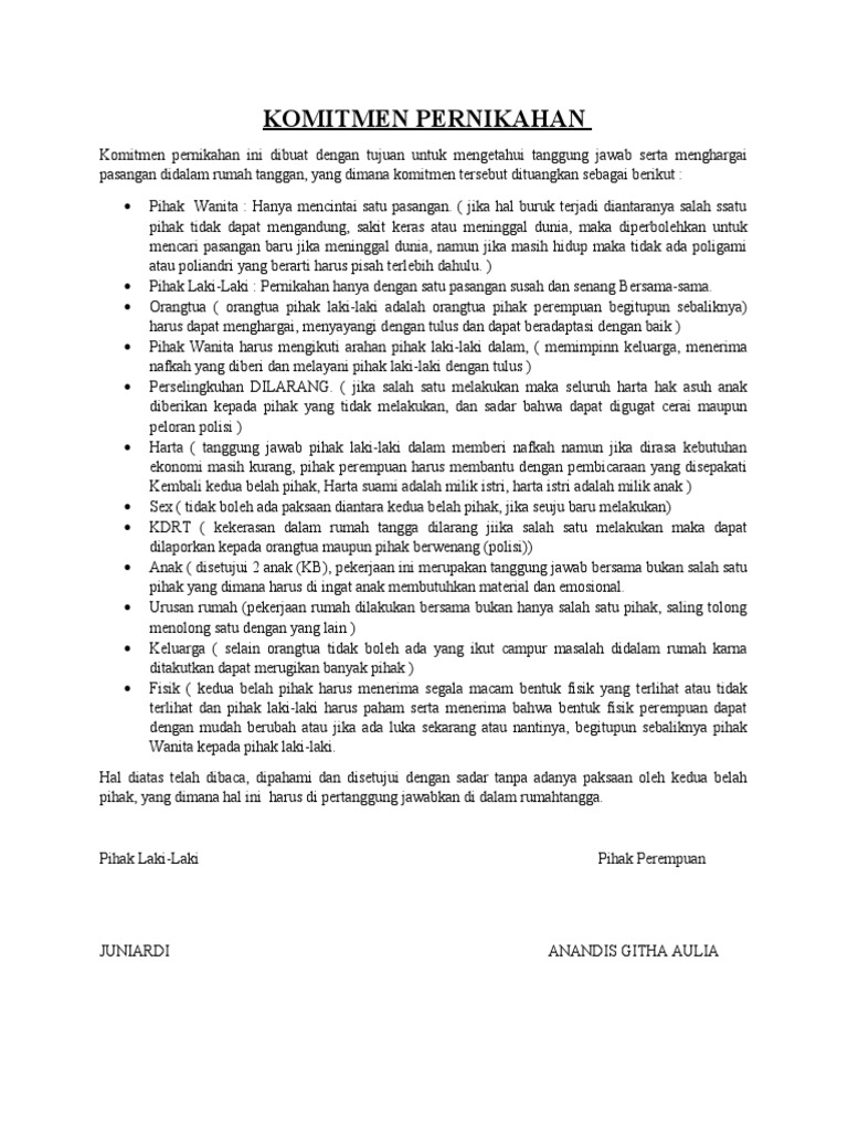 Komitmen Pernikahan | PDF