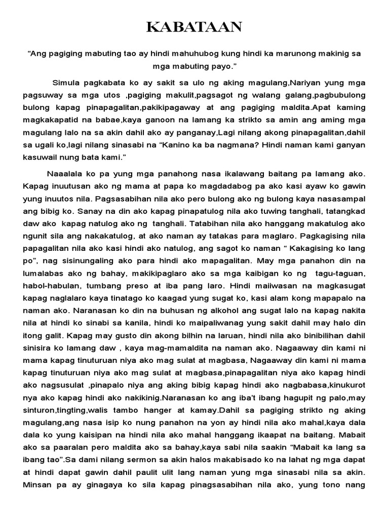 Kabataan | PDF