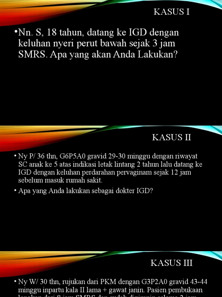 Diskusi Kasus Obgin | PDF