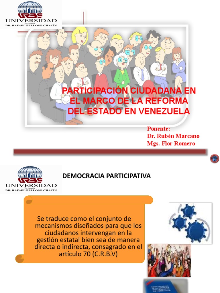 Urbe Presentacion Ponencia de Ruben Marcano PARTICIPACION | PDF ...