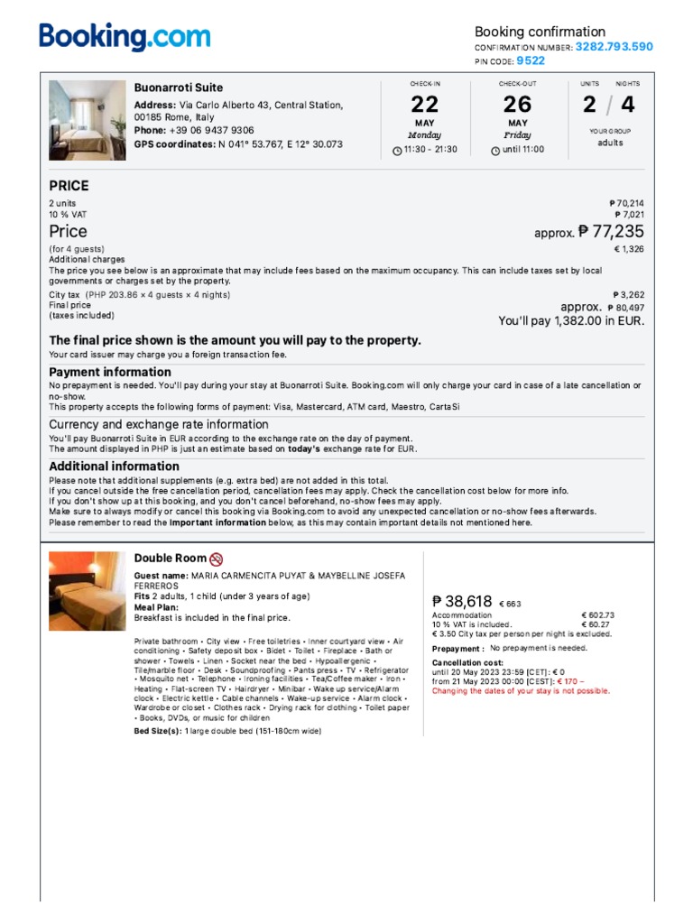 Confirmation | PDF | Payments | Visa Inc.