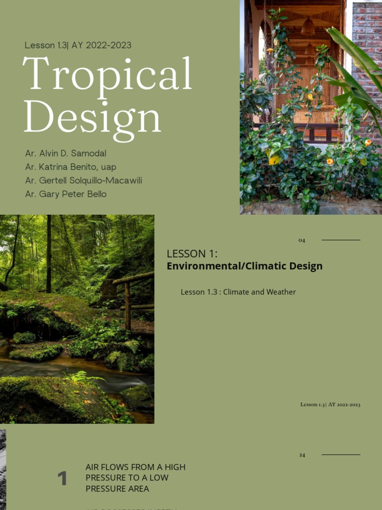 Principles of Air Flow in Tropical Design | PDF | Wound | Earth