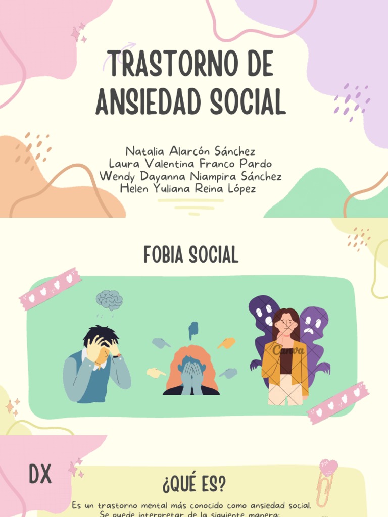 Fobia social.pdf | PDF | Desorden de ansiedad social | Ansiedad