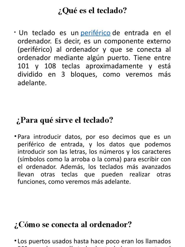 Lo que necesitas saber sobre el teclado: sus partes, funciones y usos ...