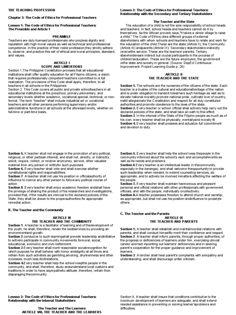 TeachingProf-Chap3&4reviewer | PDF | Cost Of Living | Teachers