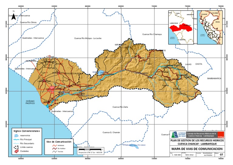 2807-Chl-Mapa Vias Comunicacion A3 | PDF