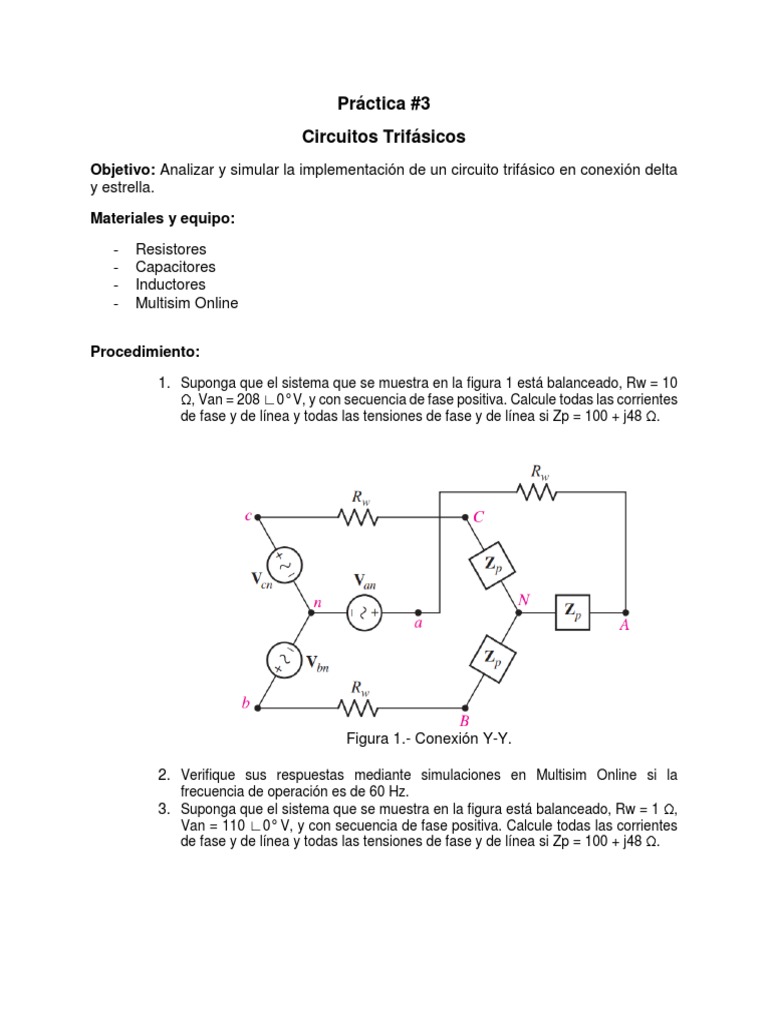 Circuitos Trifásicos: Ejercicios Resueltos | PDF