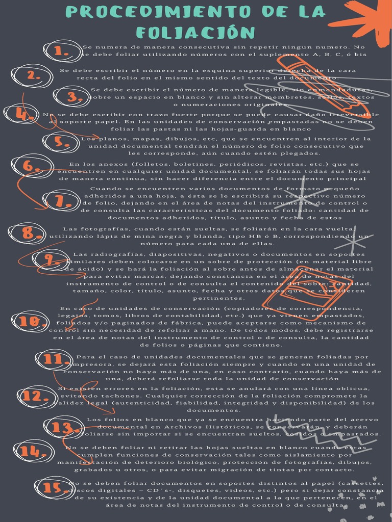 Procedimiento de Foliacion PDF | PDF