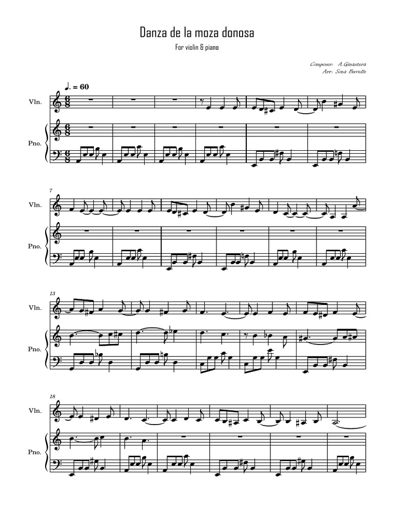 Danza de La Moza Donosa | PDF