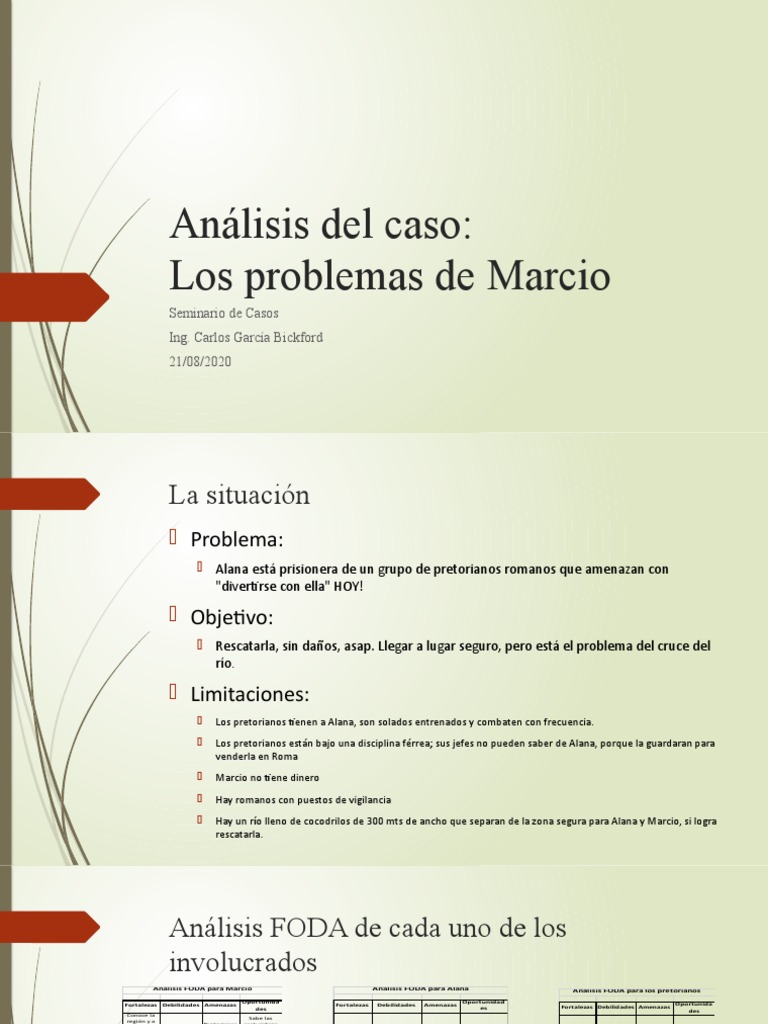 Análisis Del Caso Marcio | PDF | Análisis FODA