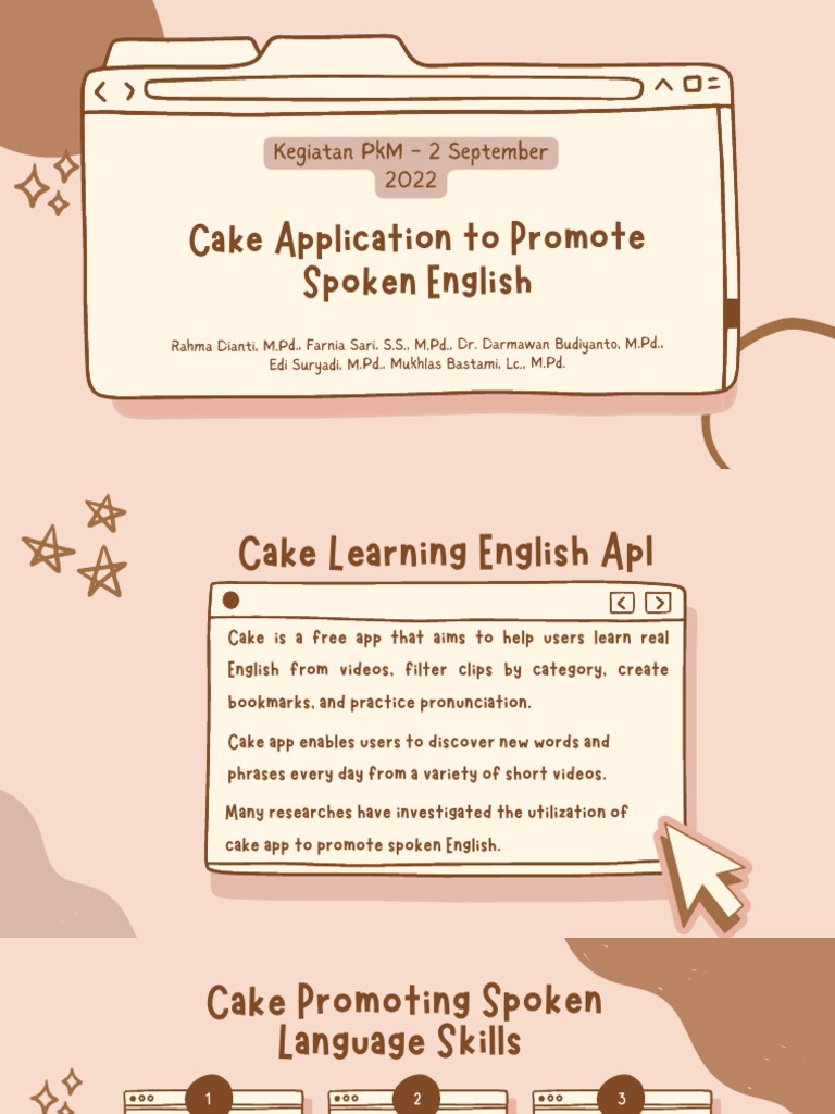 Cake App Promotes Spoken English Skills | PDF
