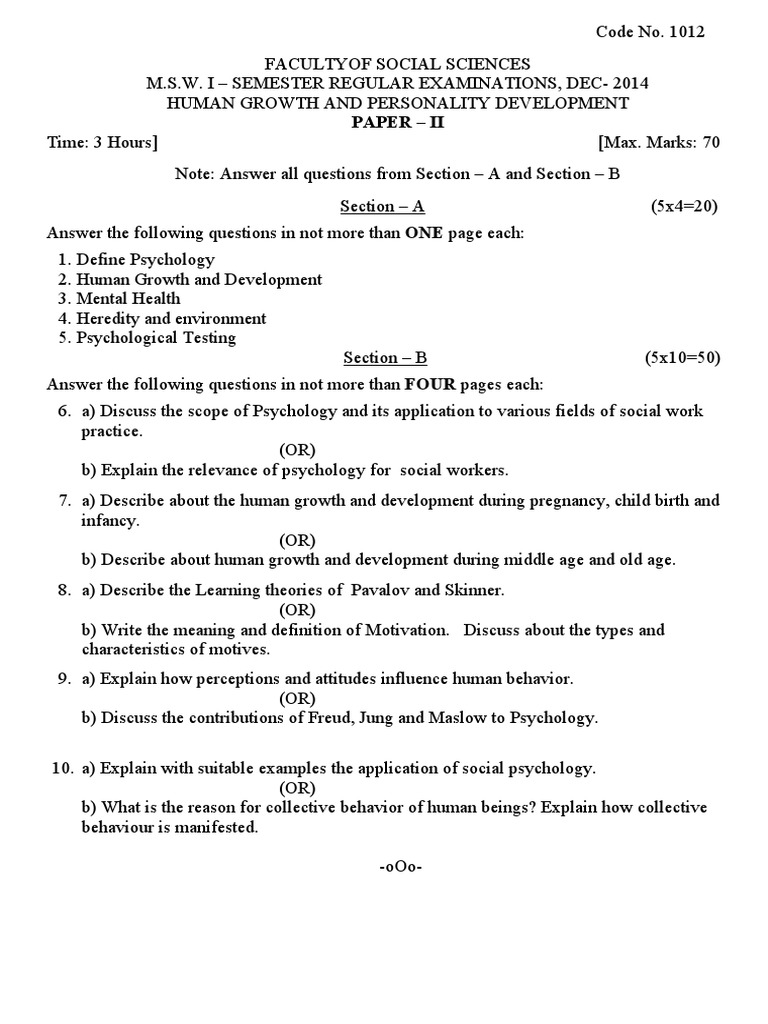 MSW_Dec2014_I SEM_II Paper.pdf | PDF