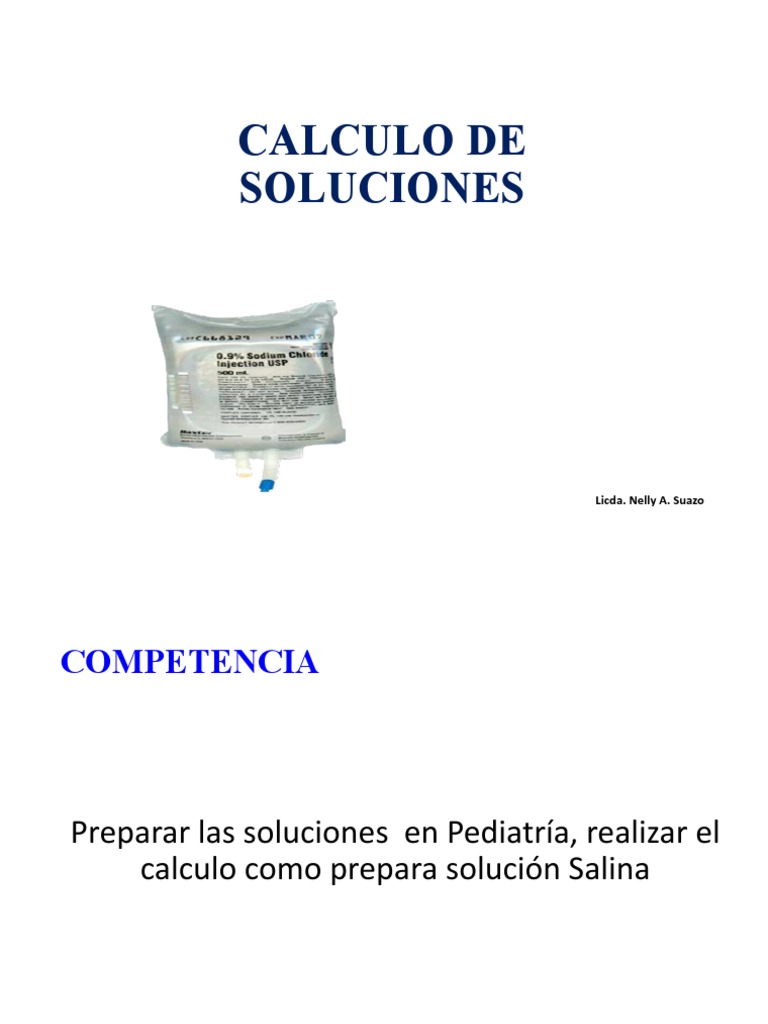 Calculo de Soluciones | PDF
