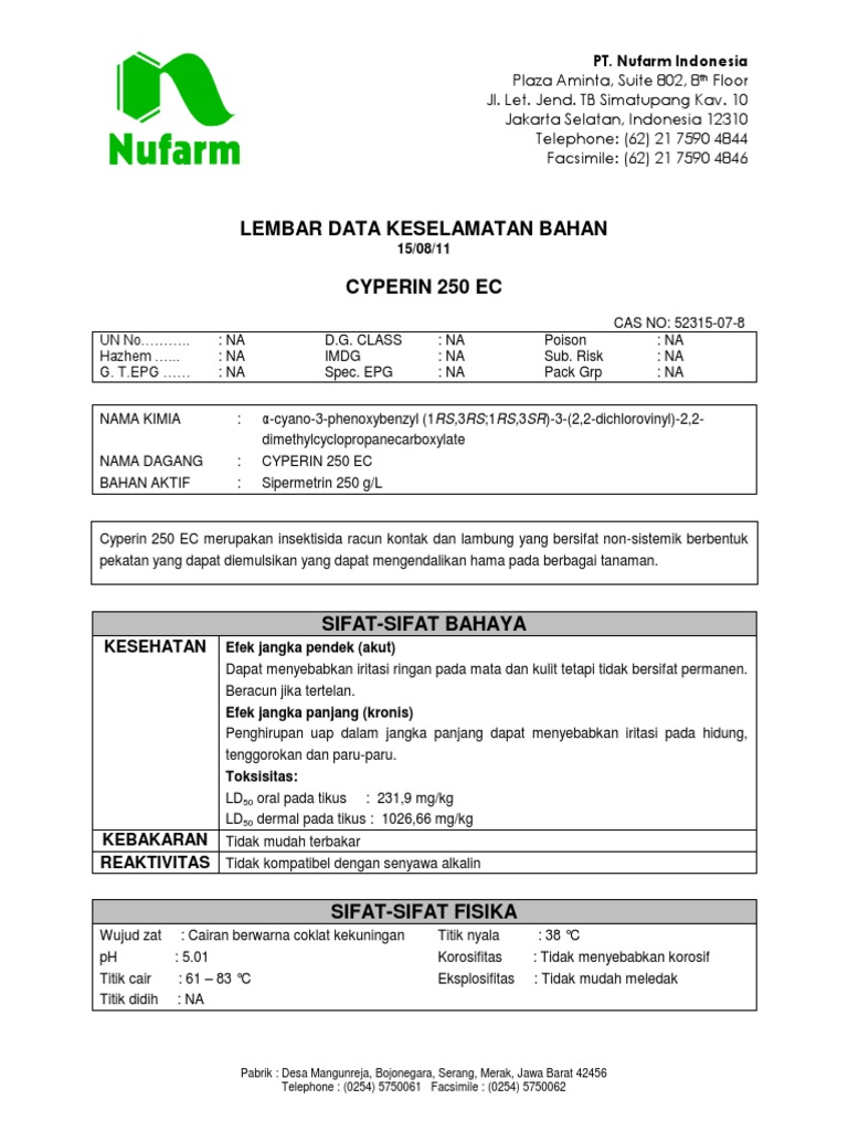 LDKB Cyperin250ec | PDF