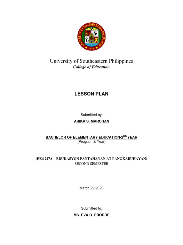 Epp 6 (Lesson Plan) | PDF | Sales | Goods