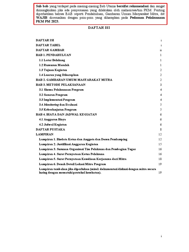 Template Proposal PKM-PM 2022 | PDF