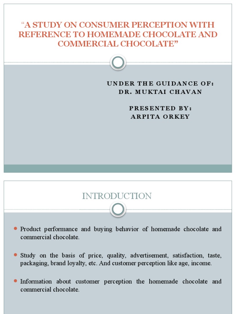 Consumer Perception: Homemade vs. Commercial Chocolate | PDF | Brand ...