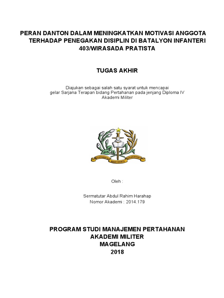 Halaman Sampul Depan Dan Judul | PDF