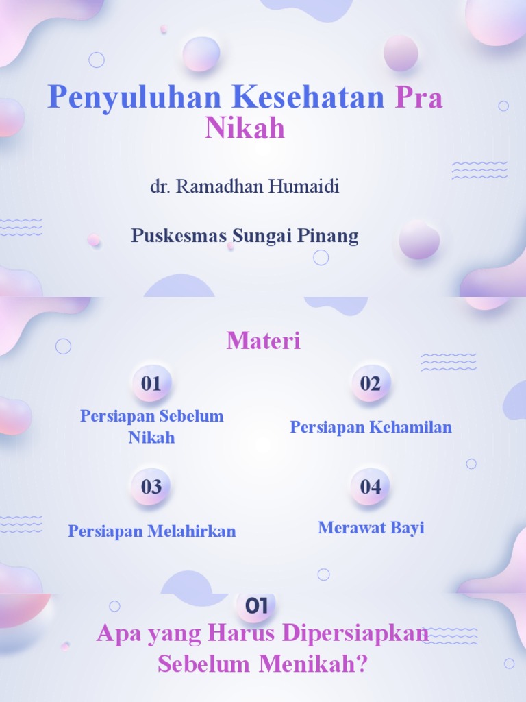 Panduan Kesehatan Pra Nikah dan Kehamilan | PDF