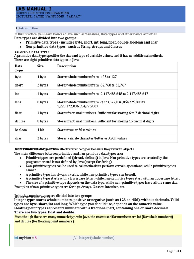 Programming Home Work 2 | PDF | Data Type | Integer (Computer Science)