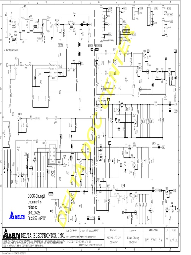 Delta Dps-298cp-2a Psu SCH | PDF