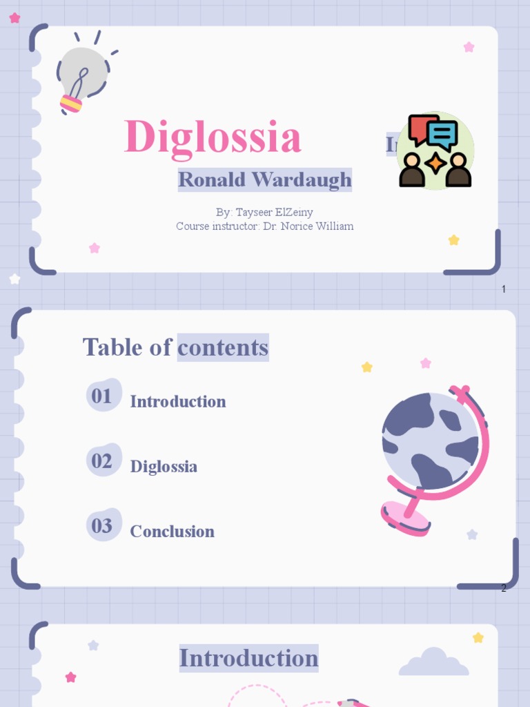 Diglossia - Tayseer | PDF | Cognition | Linguistics