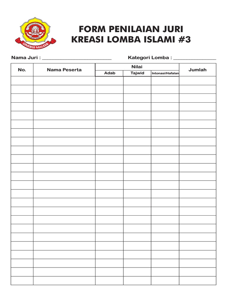 Phbi Karta Kli 3 Form Juri PDF | PDF