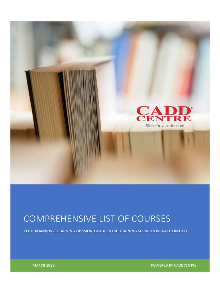 CADD Centre Course Offerings 2023 | PDF | Autodesk Revit | Computer ...