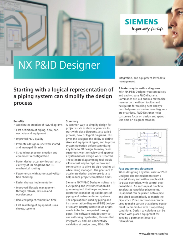 NX PID Designer Fact Sheet | Download Free PDF | Product Lifecycle | Pipe (Fluid Conveyance)