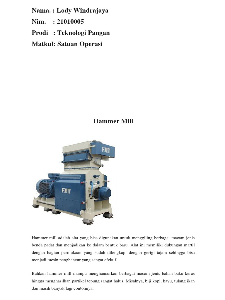 Tugas Satuan Operasi 1 | PDF