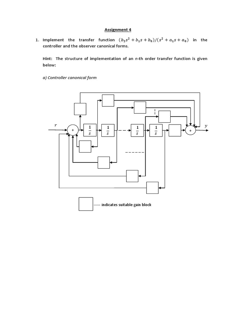Assignment 4 | PDF | Control Theory | Electricity