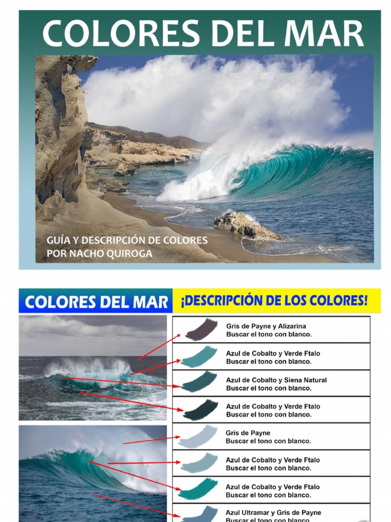 Guía de Colores para Pintar El Mar | PDF